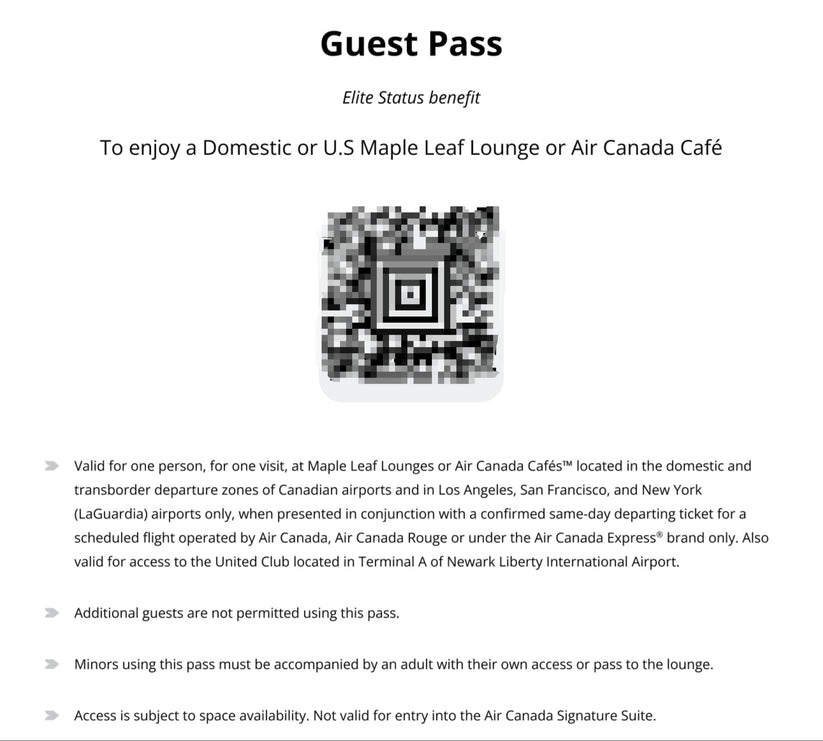 Air Canada Maple Leaf Lounge Pass (Domestic or US flight only) – EnvyTravel